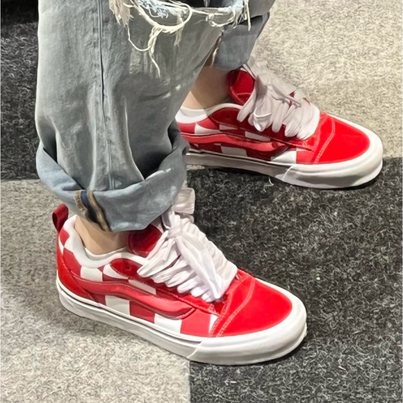 Vans | Shoes | Vans Knu Skool Mega Check Red | Poshmark